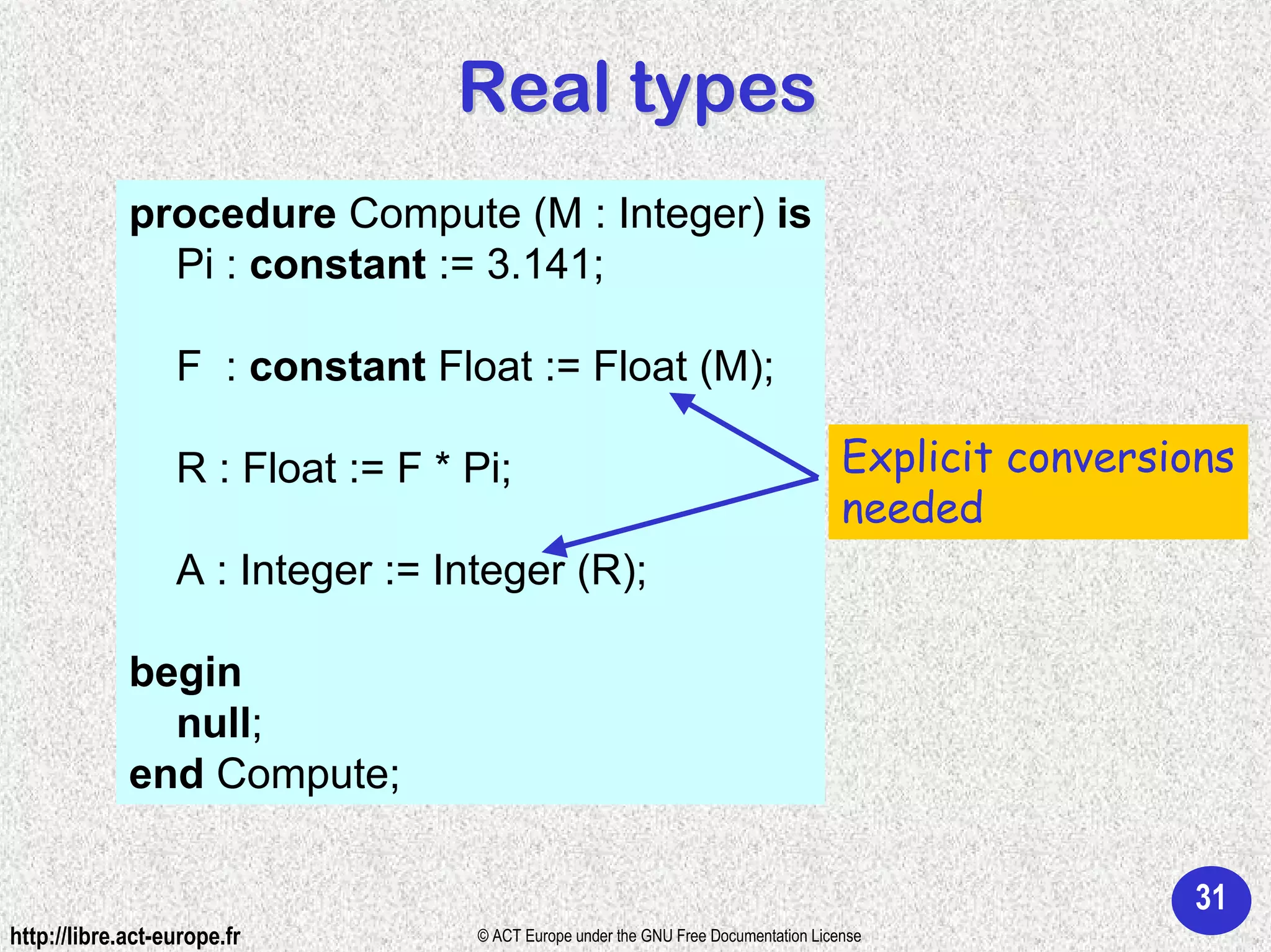 Ada 95 - Introduction | PPT