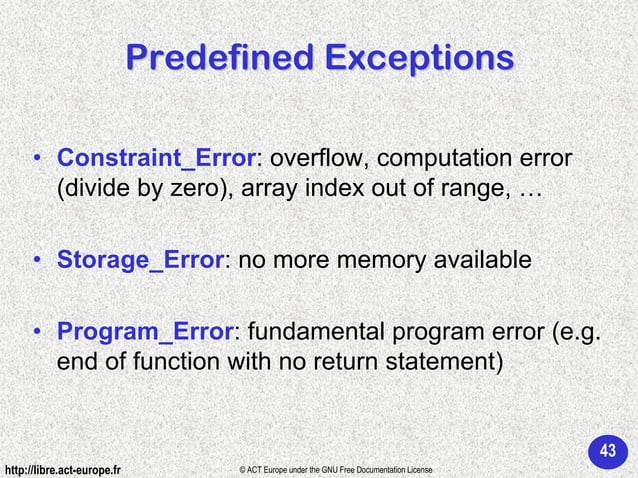 Ada 95 - Introduction | PPT