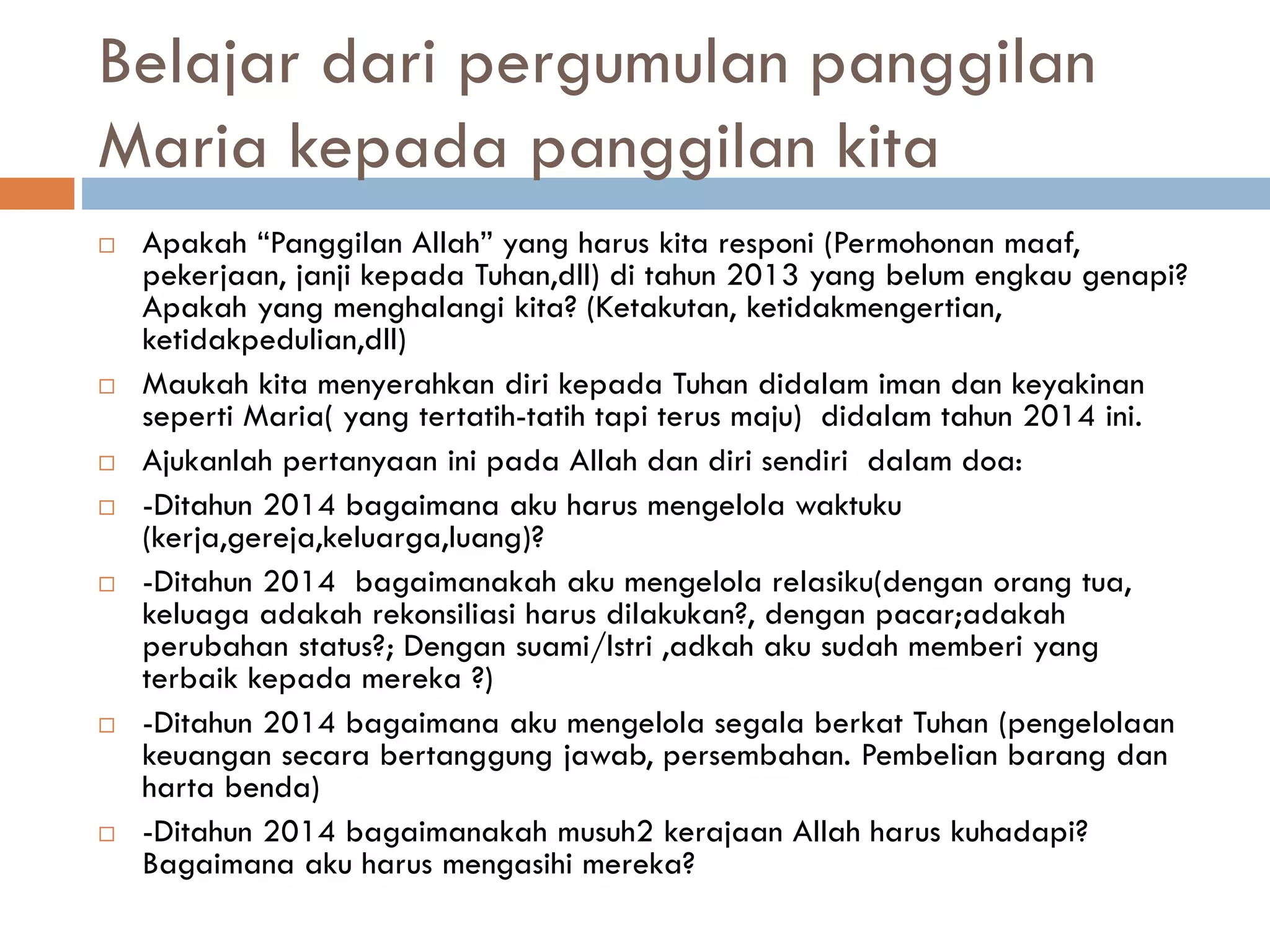 Ada apa dengan maria | PPSX