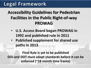 ADA PROWAG Update for Local Agencies | PPTX