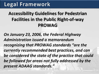 ADA PROWAG Update for Local Agencies | PPTX