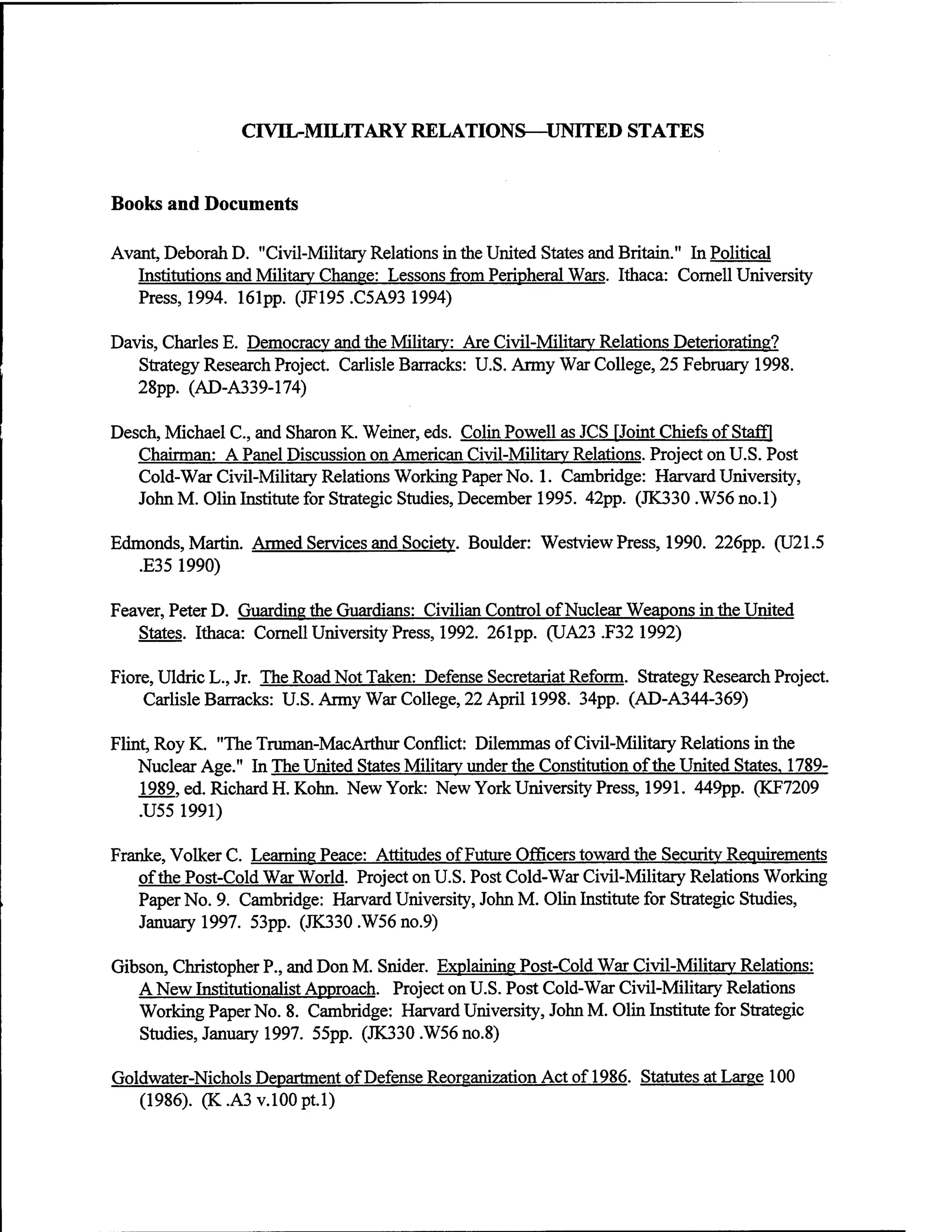 ADA360329 civil military relations in Pakistan.pdf | Defense Industry ...
