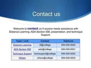 ADA Section 508 | PPTX