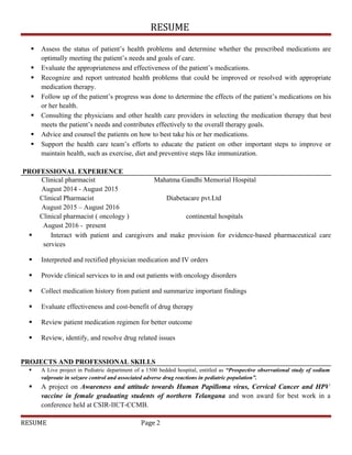 pharmacist rajesh | DOC