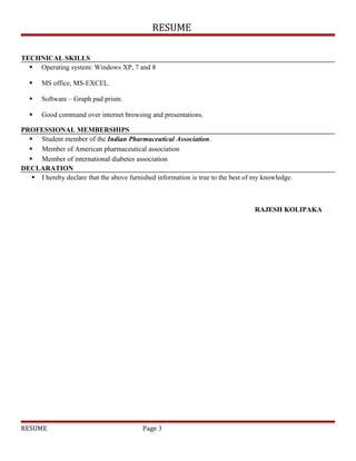 pharmacist rajesh | DOC