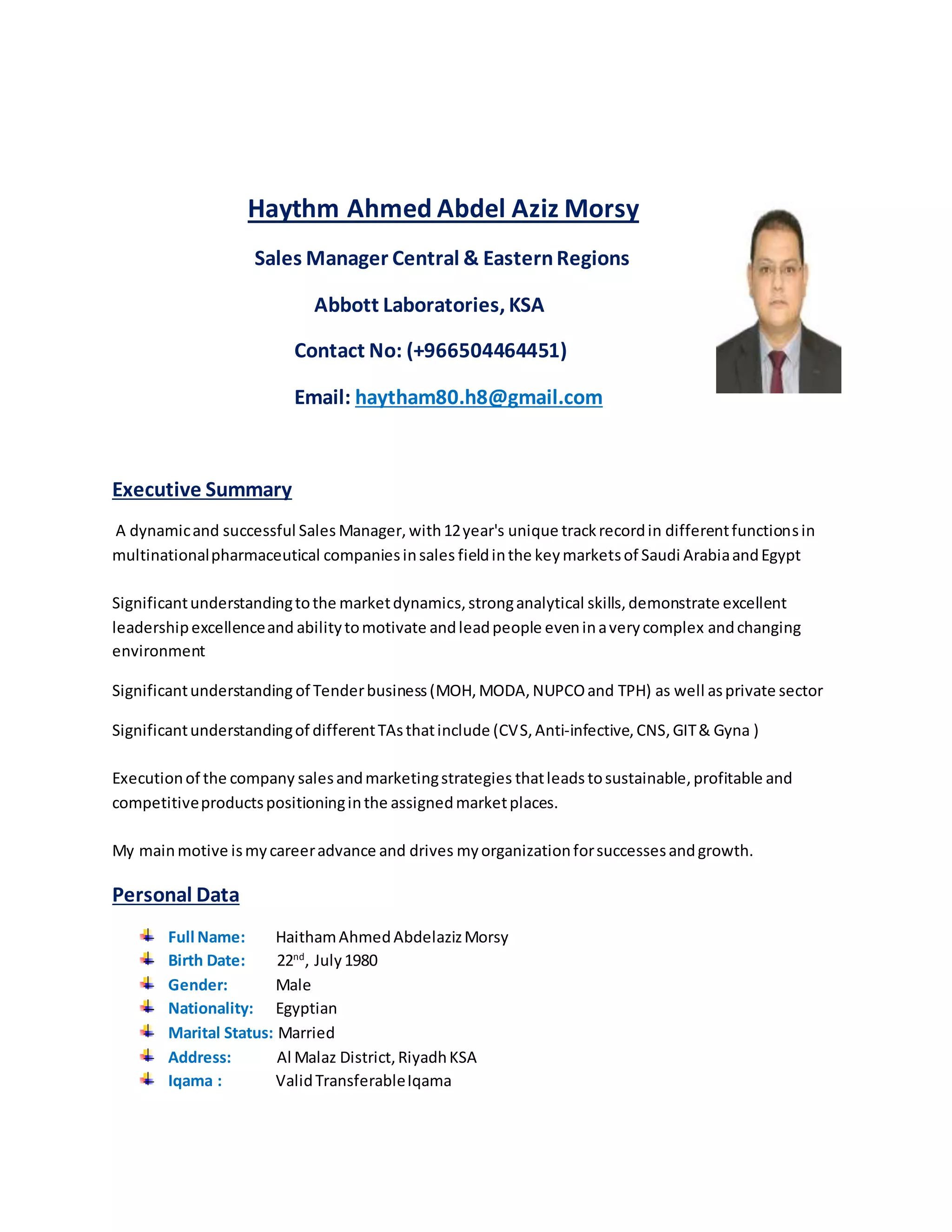 2016 Haitham Morsy CV | PDF
