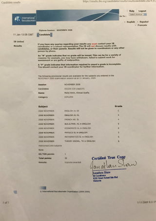 #6 IBDP certificate (2008) | PDF