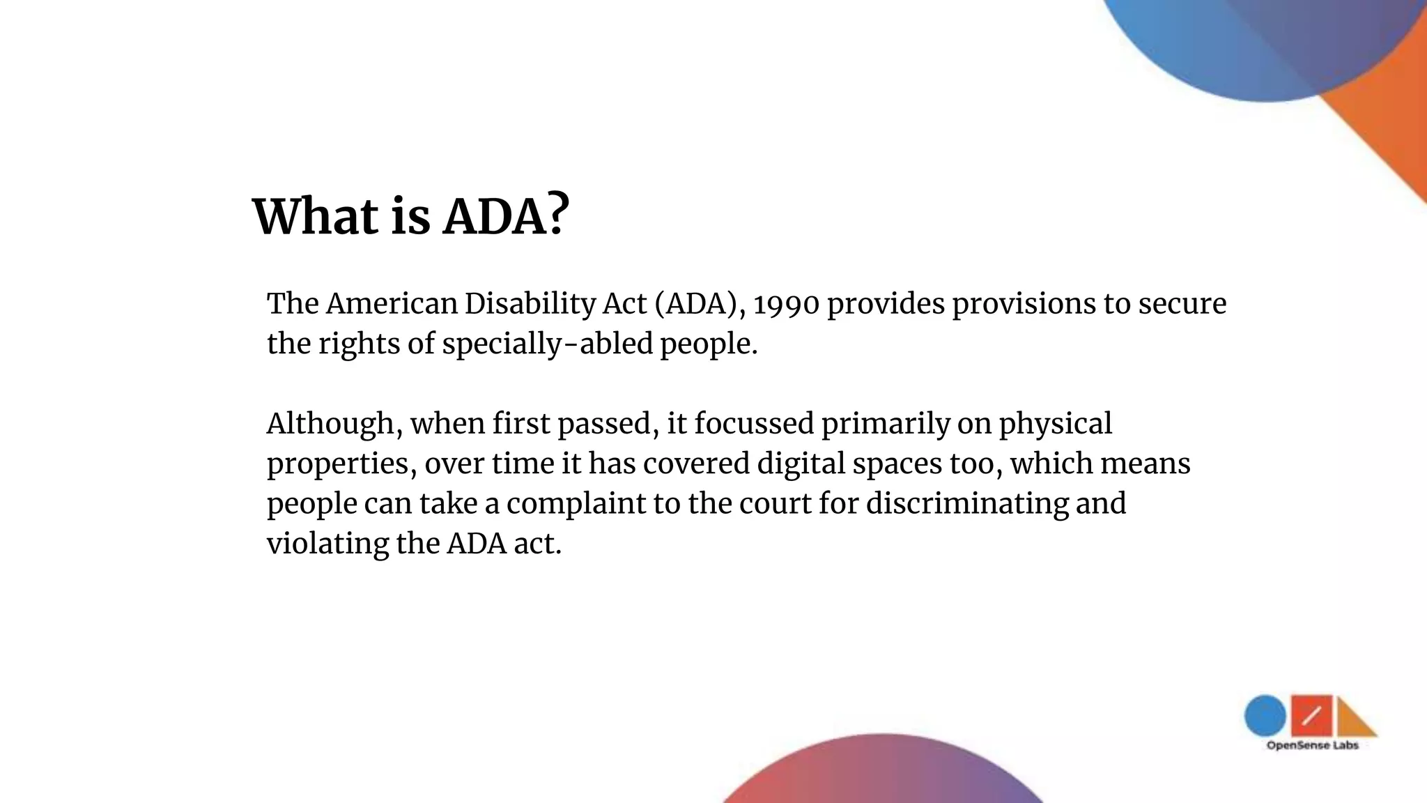 ADA Accessibility Checklist in Higher Education | PPTX