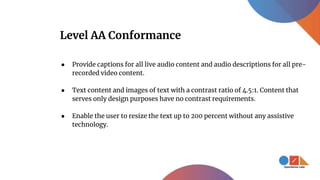ADA Accessibility Checklist in Higher Education | PPTX