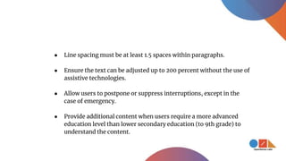 ADA Accessibility Checklist in Higher Education | PPTX