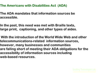 ADA Workplace Presentation: Dealing with the Americans With ...