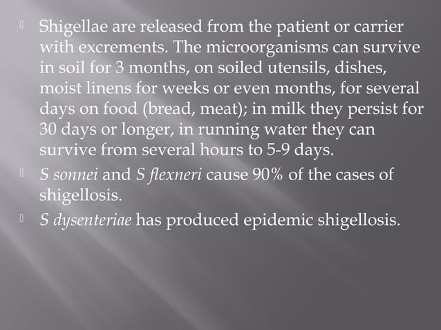 Shigellosis | PPT | Digestive Disorders | Diseases and Conditions