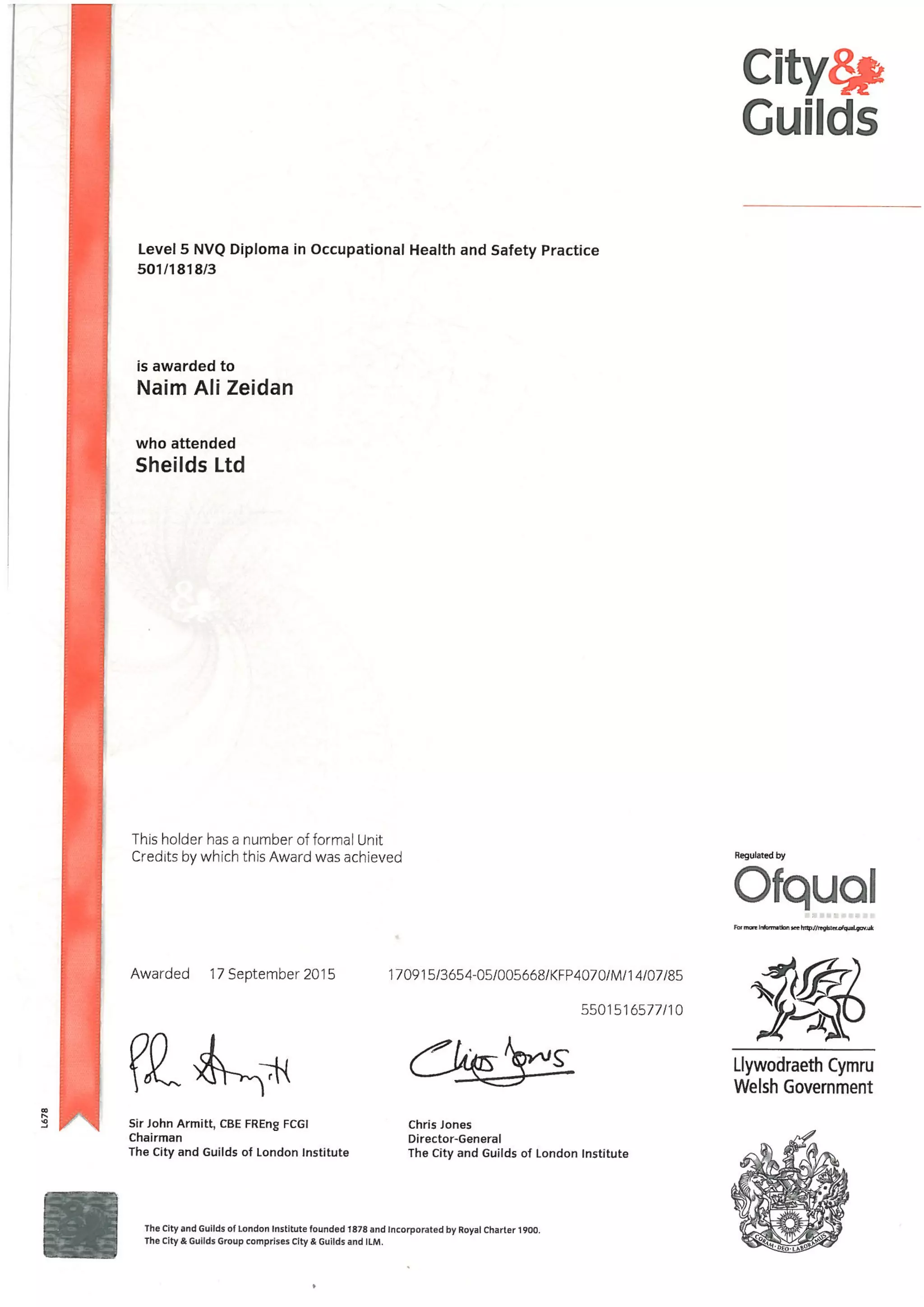 Diploma in occupational health & safety | PDF