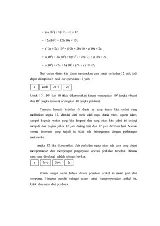 Ada apa dengan angka 12 | PDF