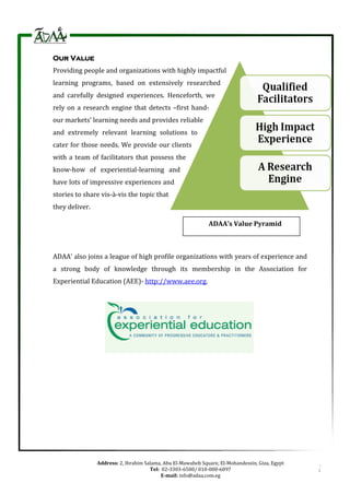 ADAA\' Profile 180510 | PDF | Education industry | Industries