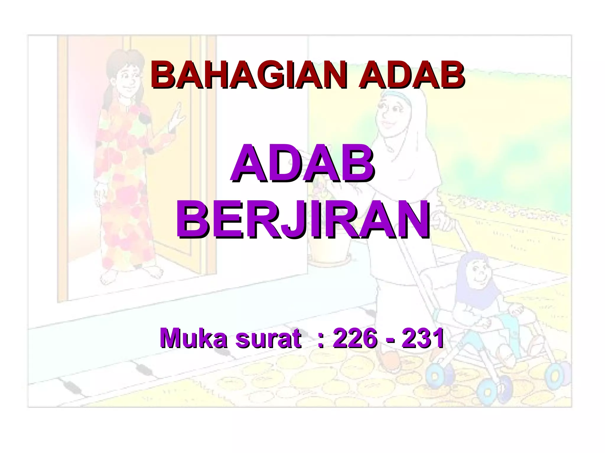 Adab berjiran | PPT