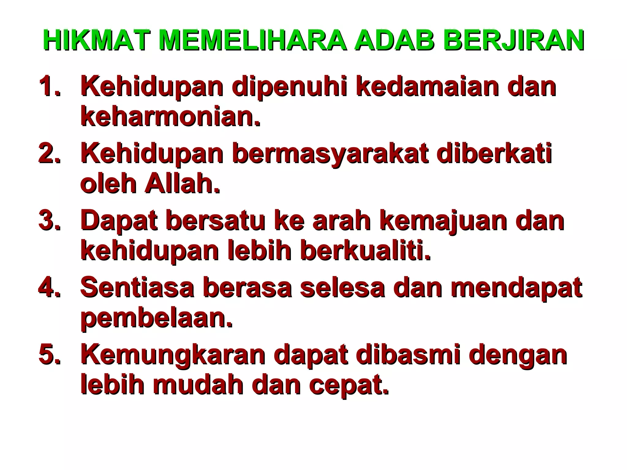 Adab berjiran | PPT