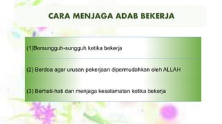 Adab Bekerja Kolej Vokasional Sepang | PPTX