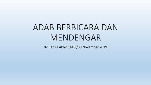 ADAB BERBICARA DAN MENDENGAR.pptx