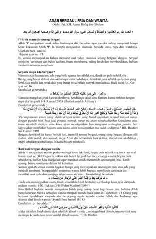 Adab bergaul | PDF