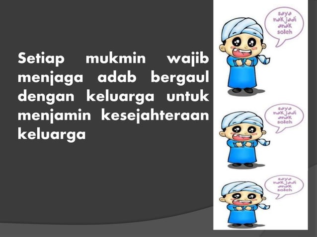 Adab bergaul dengan keluarga | PPTX