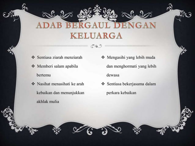 Adab bergaul dengan keluarga | PPTX