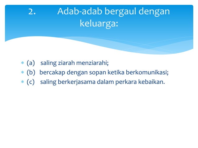 Adab Bergaul Dengan Keluarga Vle Frog Ppt