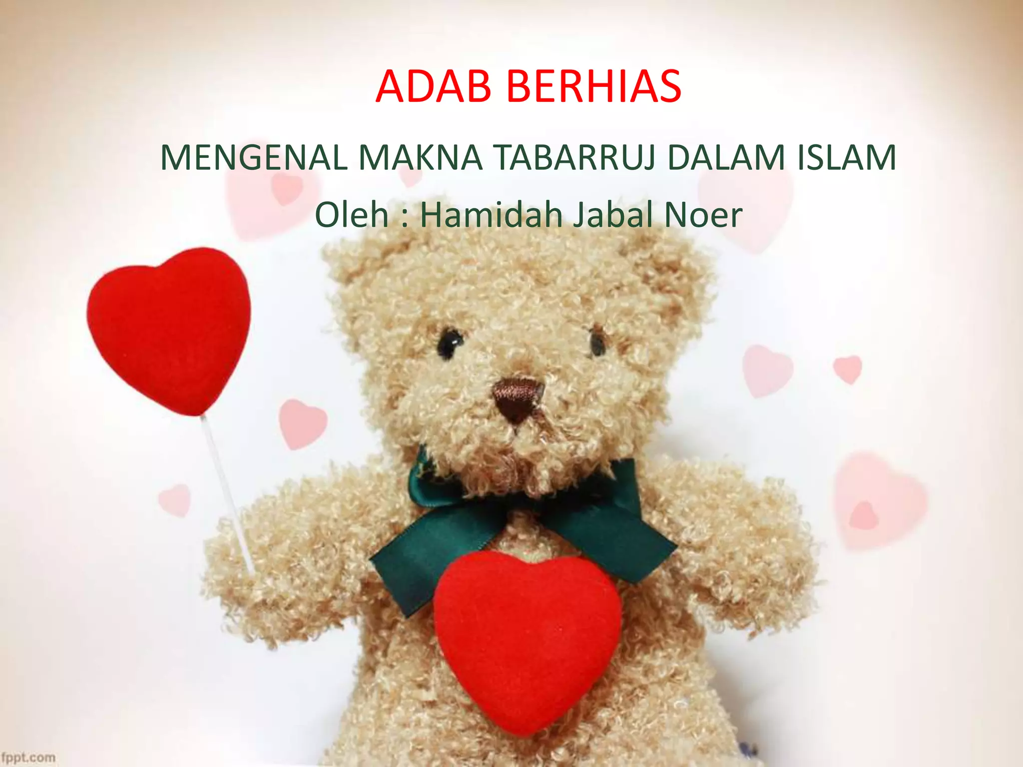 Adab berhias | PPTX