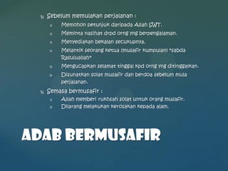 Adab bermusafir | PPTX