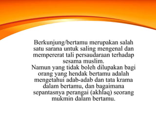 Adab bertamu | PPTX