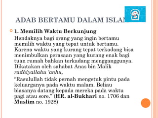 Adab bertamu dan menerima tamu | PPT