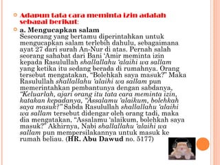 Adab bertamu dan menerima tamu | PPT
