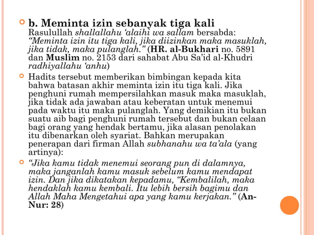 Adab bertamu dan menerima tamu | PPT