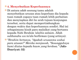 Adab bertamu dan menerima tamu | PPT