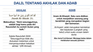 Adab dalam kehidupan harian | PPT