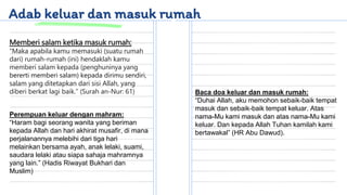 Adab dalam kehidupan harian | PPTX