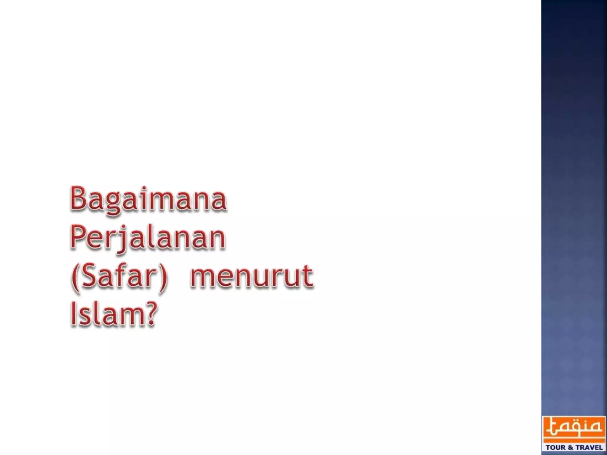 Adab dan hukum safar umroh | PPSX