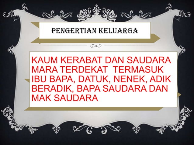 Adab keluarga t1 | PPTX