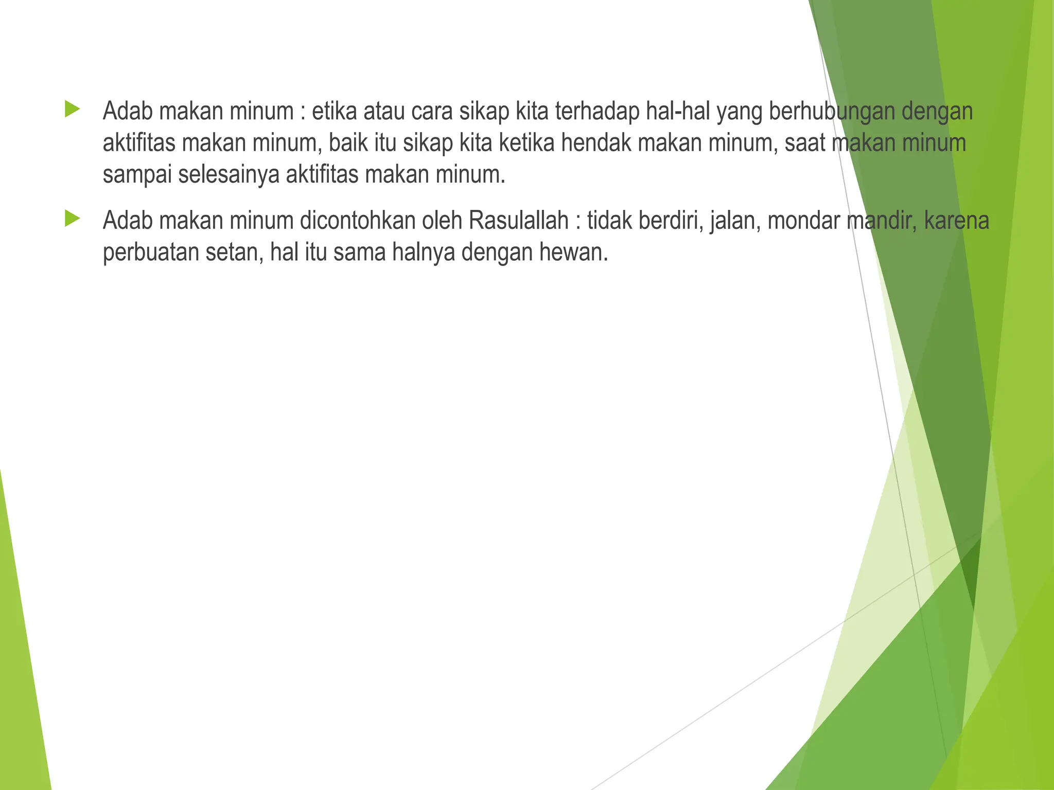 Adab Makan dan Minum dalam islam yang baik.ppt
