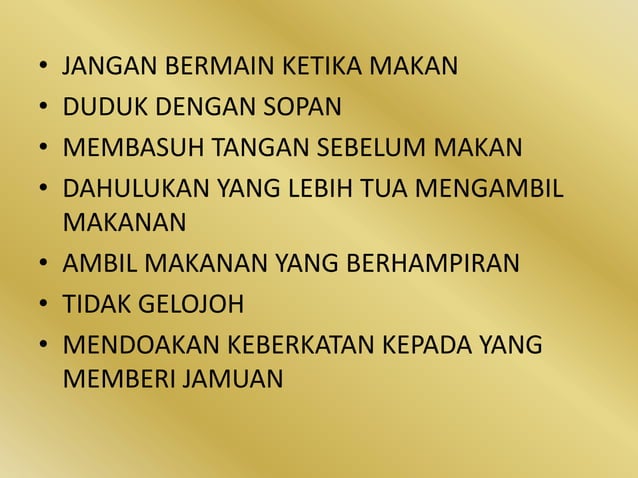 Adab makan di majlis keramaian | PPTX