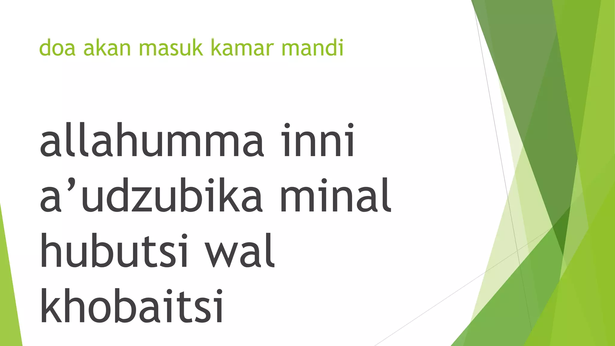 Adab mandi dan berpakaian | PPTX