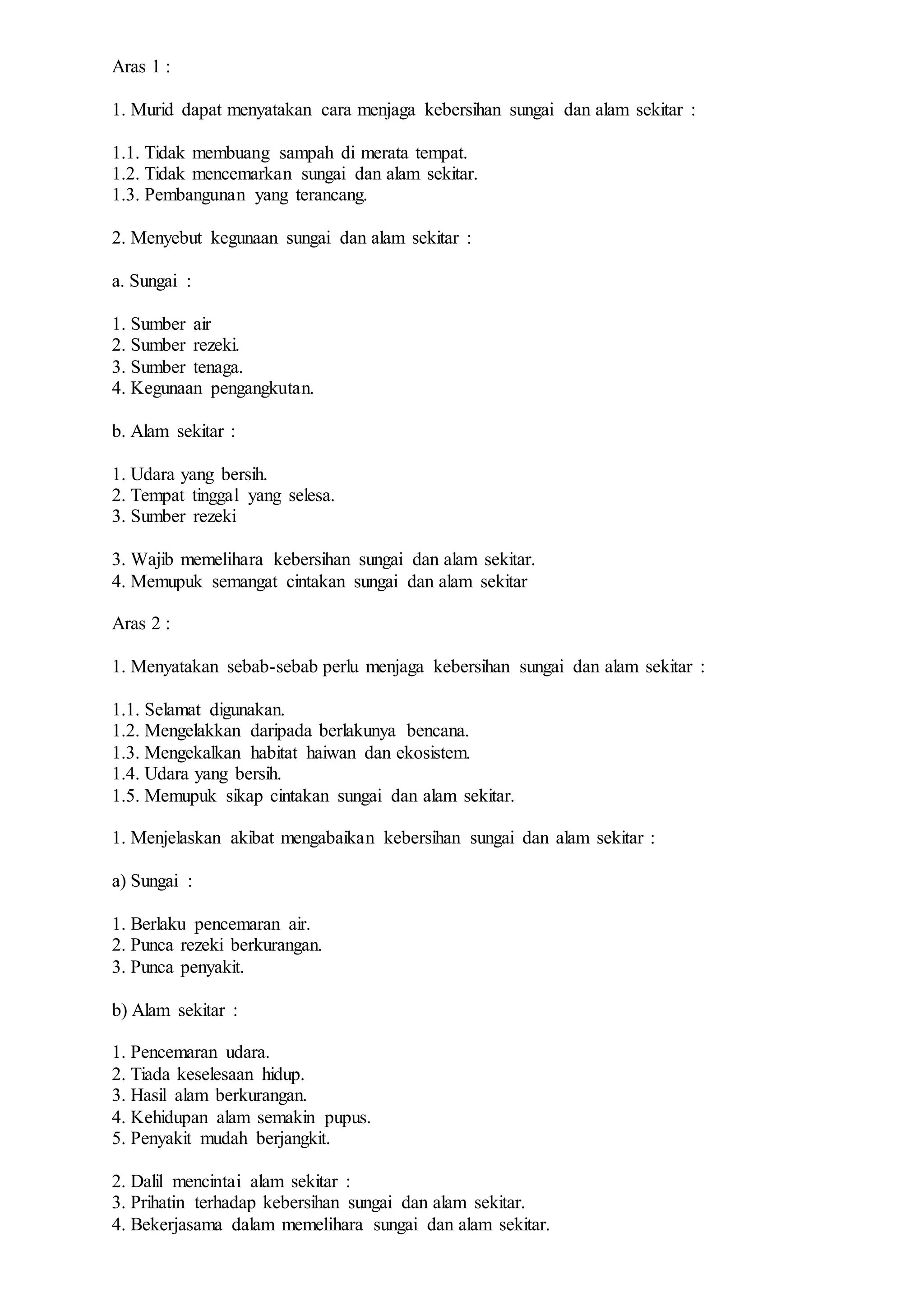 Adab menjaga kebersihan sungai, alam sekitar | PDF