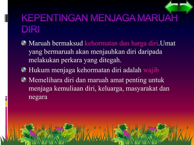 Adab menjaga maruah diri | PPT