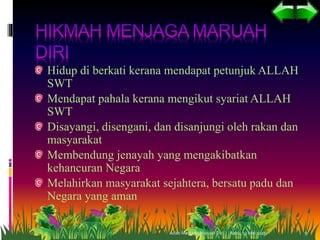 Adab menjaga maruah diri | PPTX