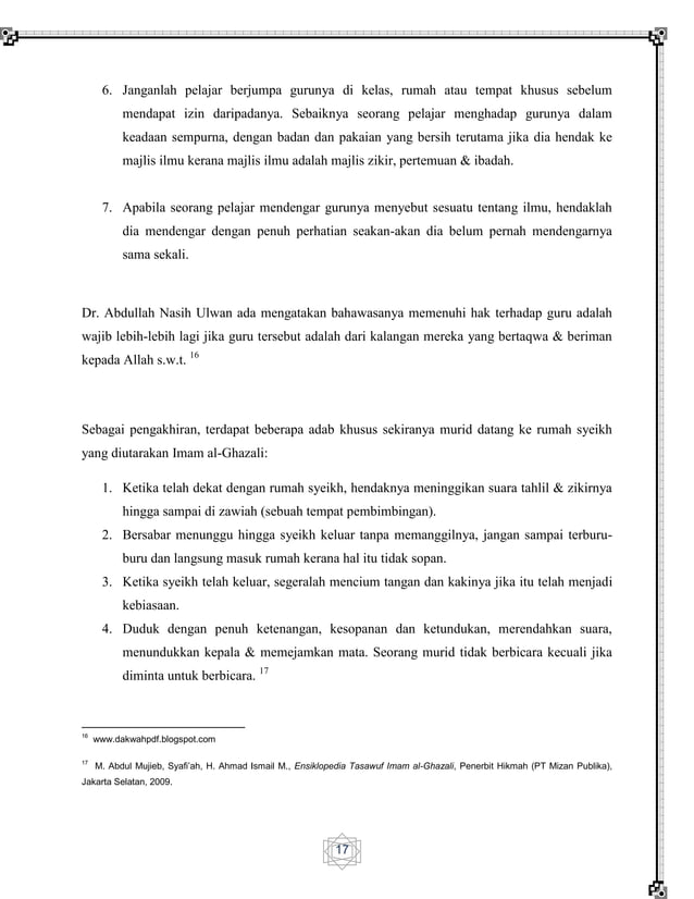 Adab Murid Dengan Syeikh [Pengantar Tawasuf (EP 20713)] | DOCX