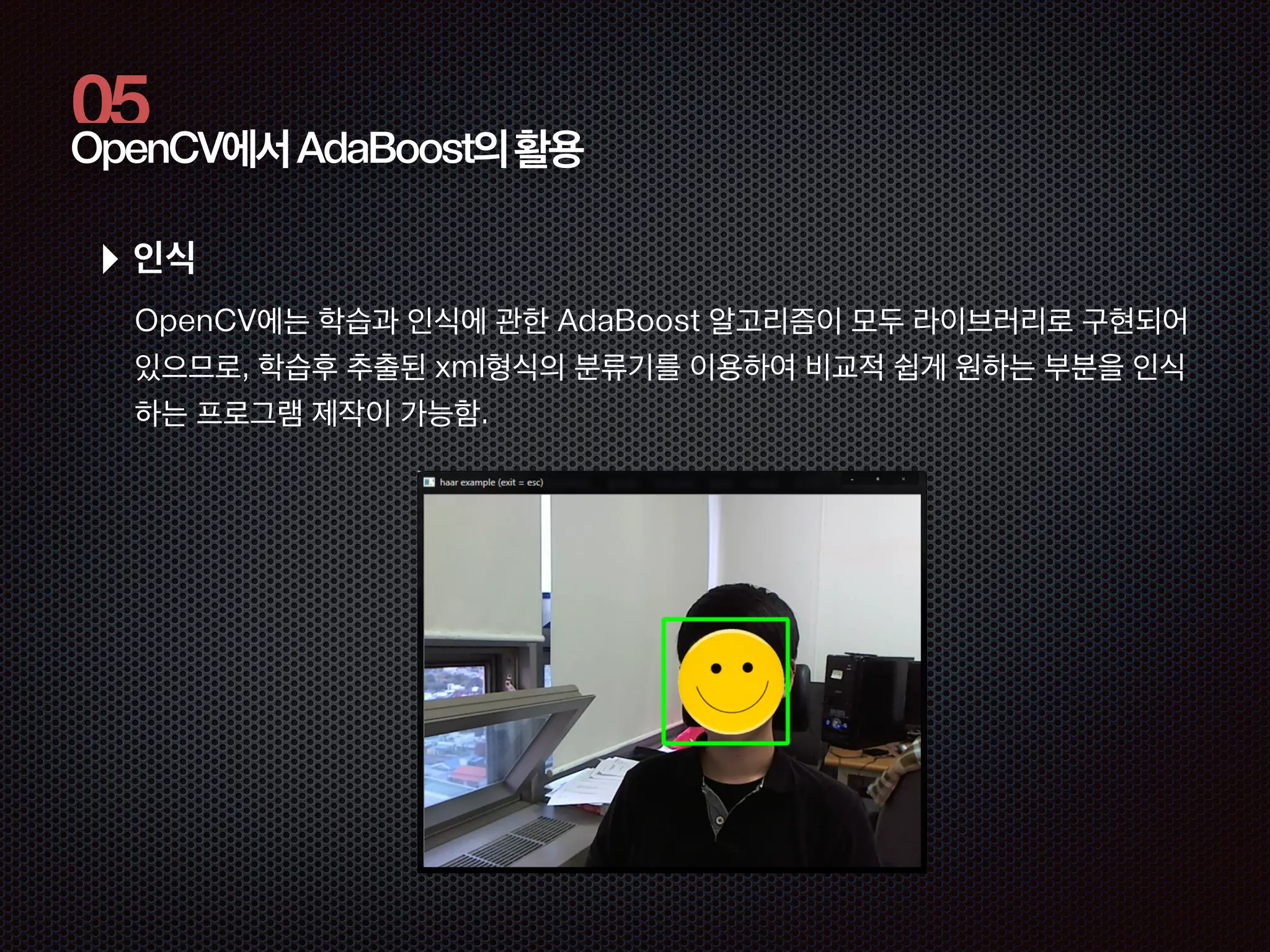 Adaboost를 이용한 face recognition | PPT