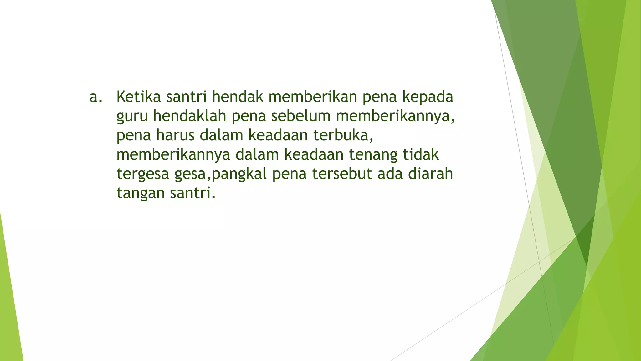 Adab santri terhadap guru | PPTX