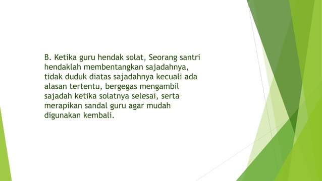 Adab santri terhadap guru | PPTX