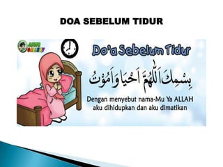 Adab sebelum dan selepas tidur apeq | PPT