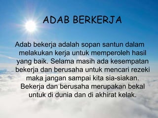 KV MITA : Pend. Islam Adab Semester 4 | PPTX